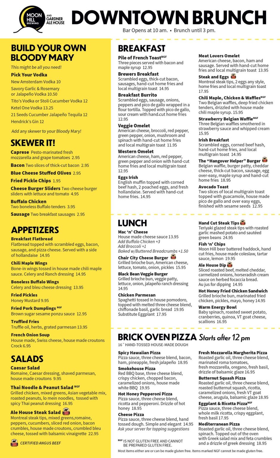 Sunday Downtown Brunch - Gardner Ale House