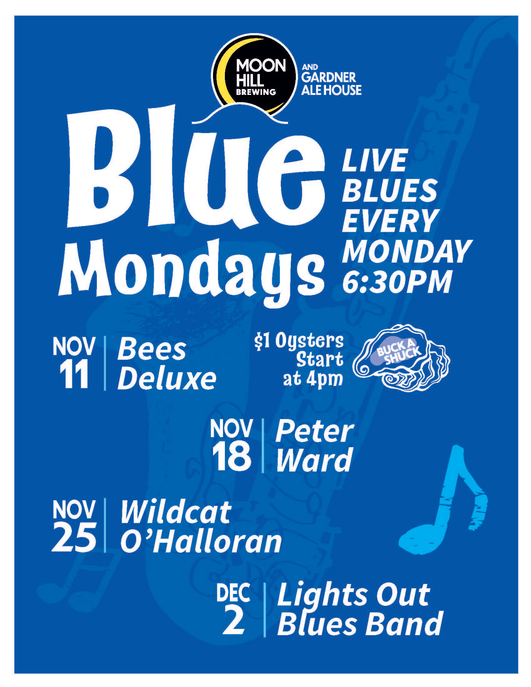 Blue Monday Is Back - Moon Hill Brewing Company at the Gardner Ale House